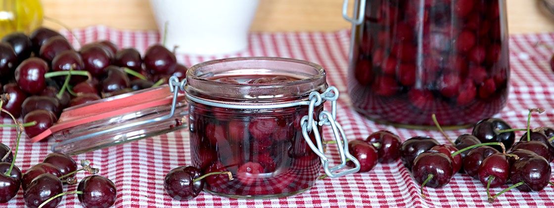 Kirschen im Glas einkochen